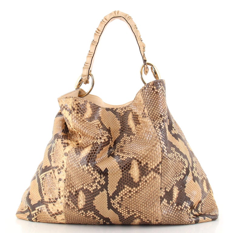 Gucci Sabrina Hobo Python Large For Sale at 1stDibs