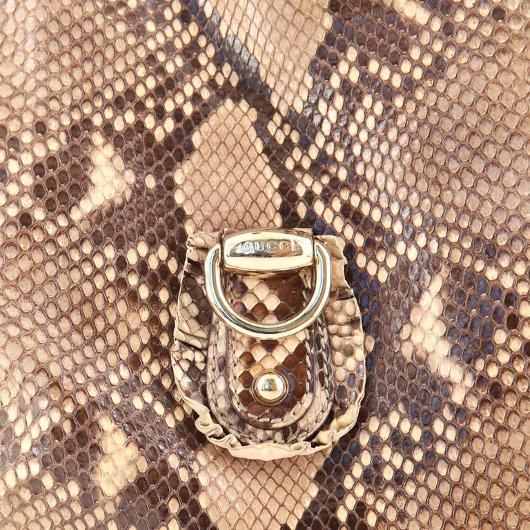 Gucci Sabrina Hobo Python Large For Sale at 1stDibs