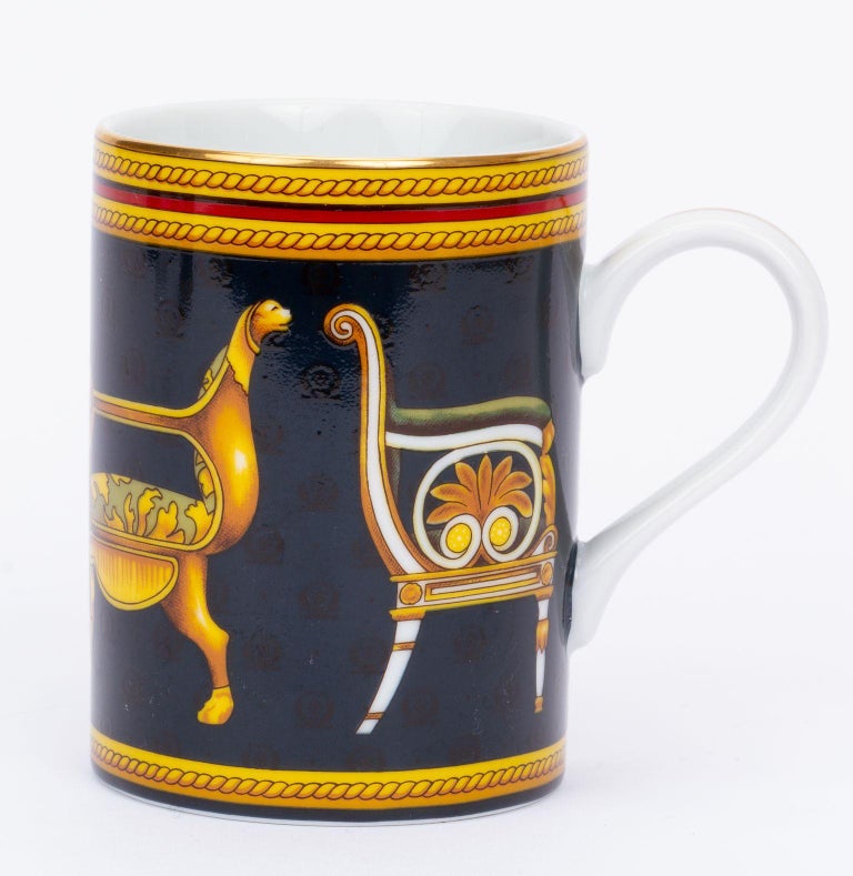 Gucci Set/2 Porcelain Chair Tea Cups For Sale at 1stDibs