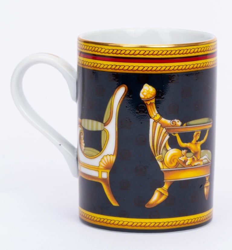 Gucci Set/2 Porcelain Chair Tea Cups For Sale at 1stDibs