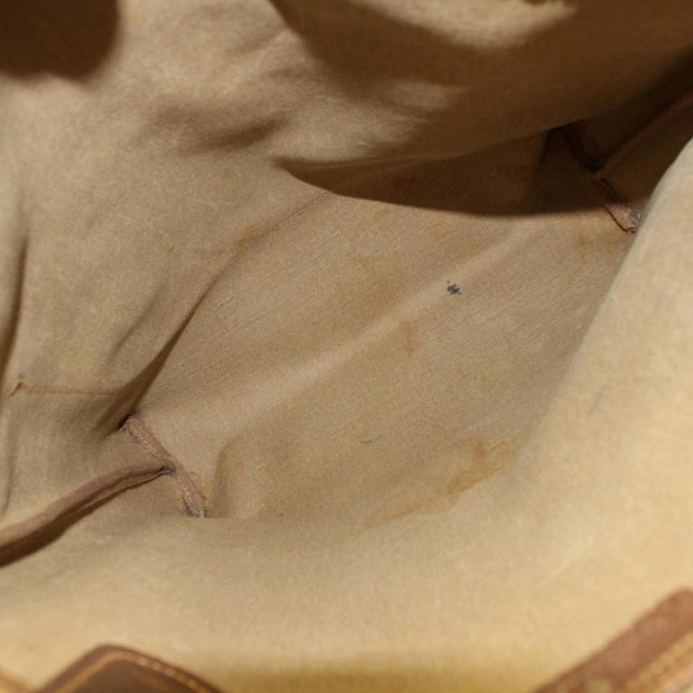 Gucci Sherry Supreme Monogram Web Large Shopper 868883 Beige Coated ...