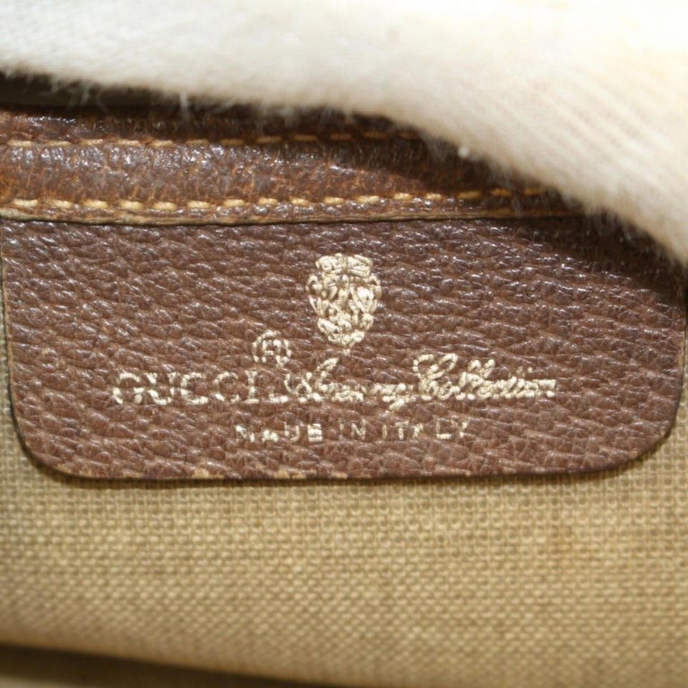 Gucci Sherry Supreme Monogram Web Large Shopper 868883 Beige Coated ...