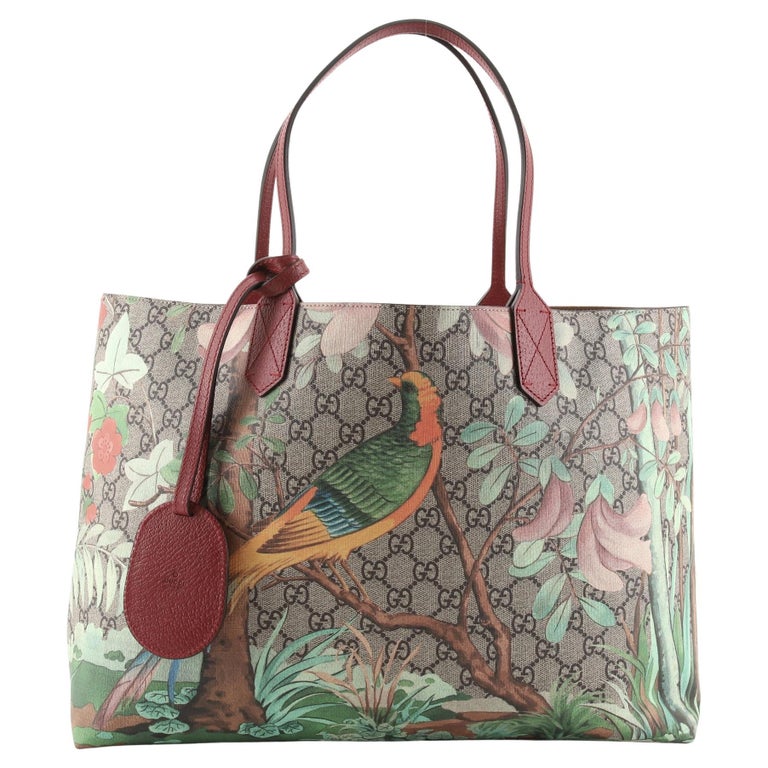 Gucci Shopping Tote Tian Print GG Coated Canvas Medium at 1stDibs