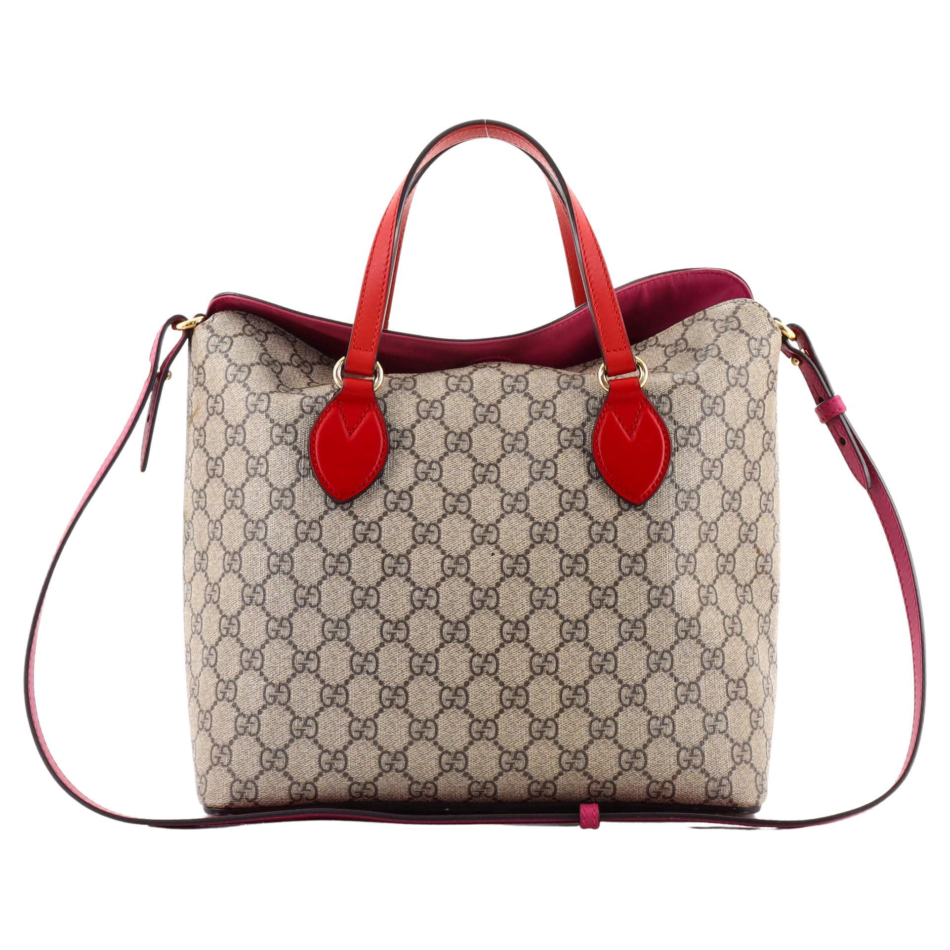 Gucci Signature Fold Over Tote GG Coated Canvas Medium at 1stDibs ...