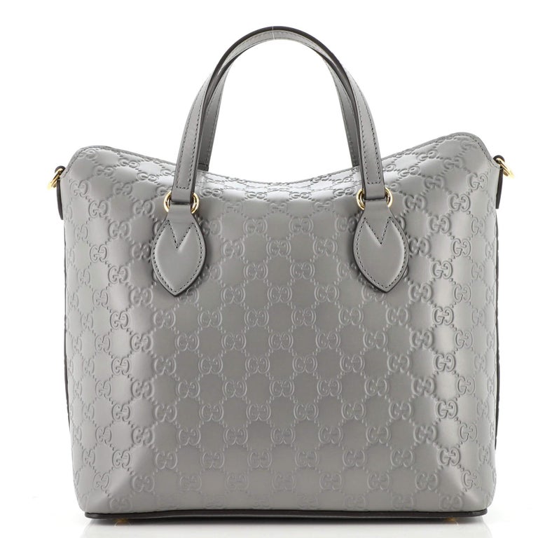 Gucci Signature Fold Over Tote Guccissima Leather Medium For Sale at ...