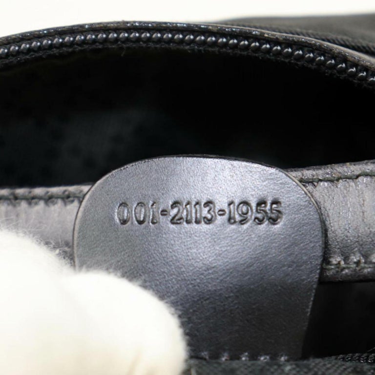 Gucci Signature Hobo 870118 Black Nylon Shoulder Bag For Sale at 1stDibs