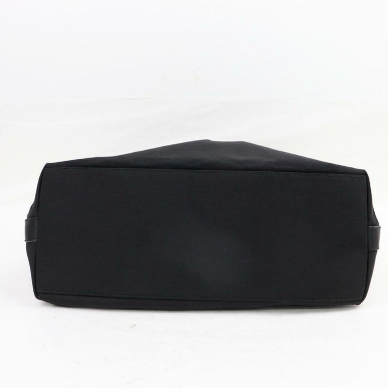 Gucci Signature Hobo 870118 Black Nylon Shoulder Bag For Sale at 1stDibs