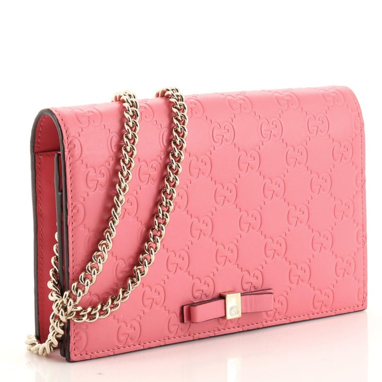 Gucci Signature Wallet on Chain Guccissima Leather at 1stDibs