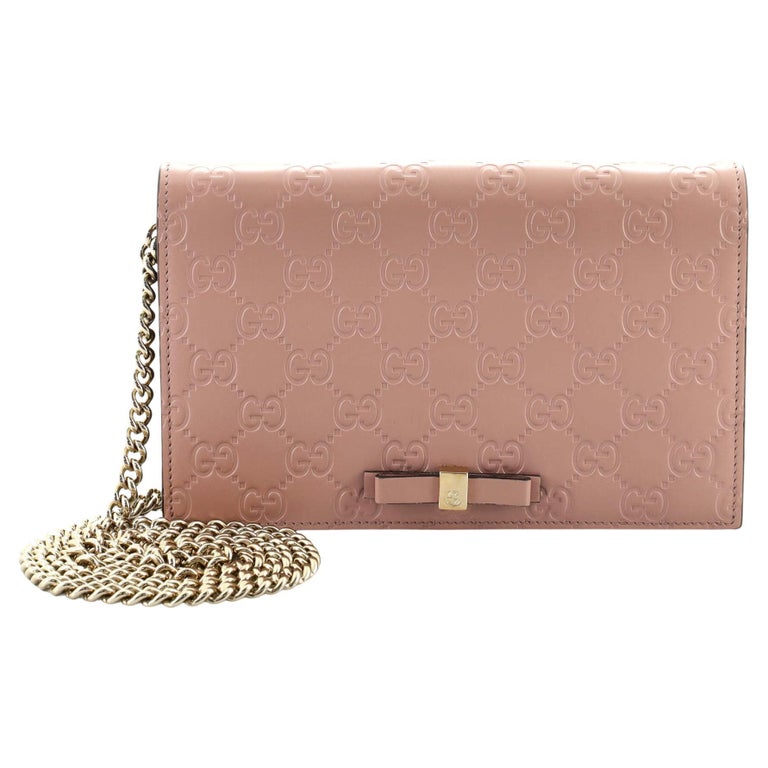 Gucci Signature Wallet on Chain Guccissima Leather at 1stDibs