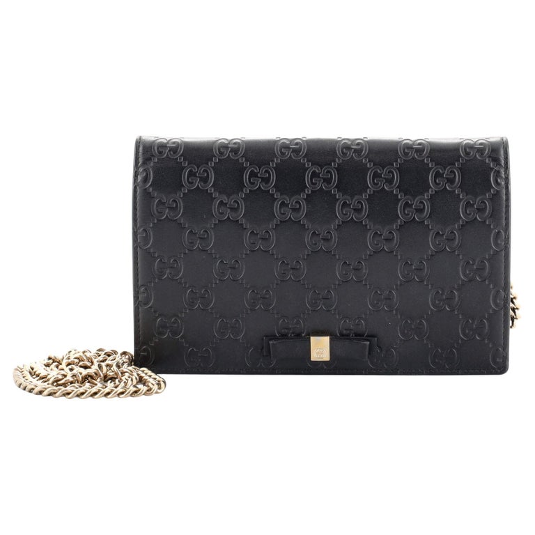 Gucci Signature Wallet on Chain Guccissima Leather at 1stDibs