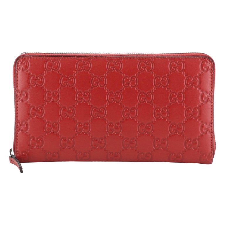 Gucci Signature Zip Around Wallet Guccissima Leather at 1stDibs