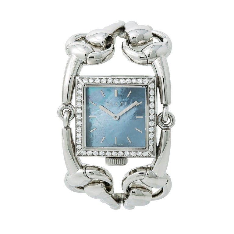 Gucci Signoria 116.3 w/ 6 mm Band, Stainless-Steel Bezel and Mother-Of ...