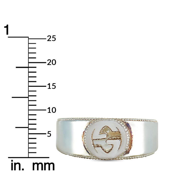Gucci Silver Double G Ring at 1stDibs | gucci ring, sterling silver ...