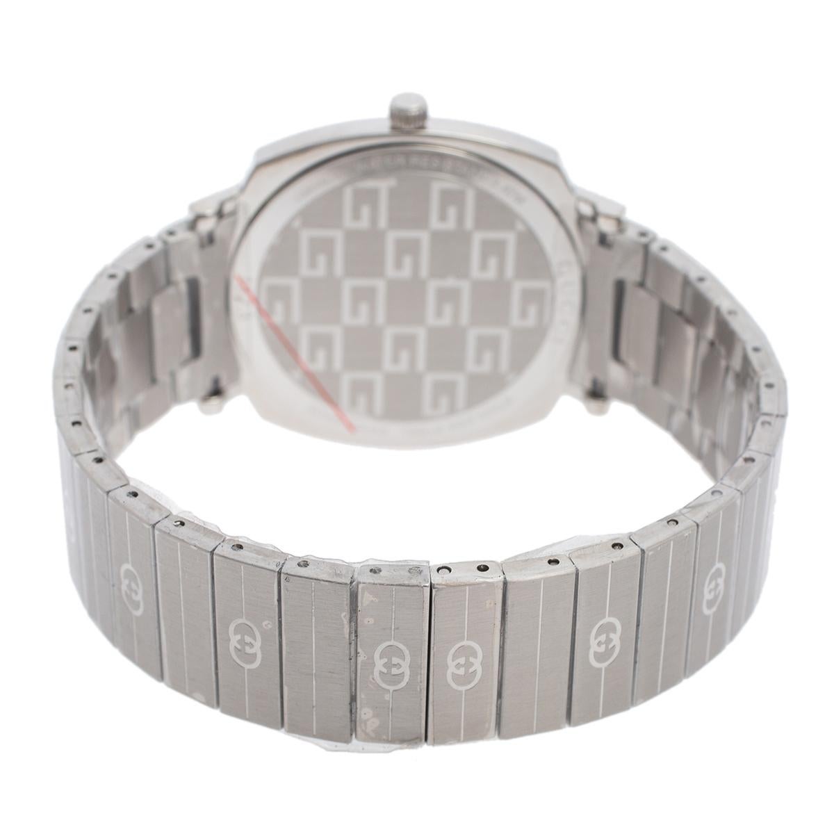 Gucci Silver Stainless Steel Grip YA157410 Women's Wristwatch 38 mm For ...