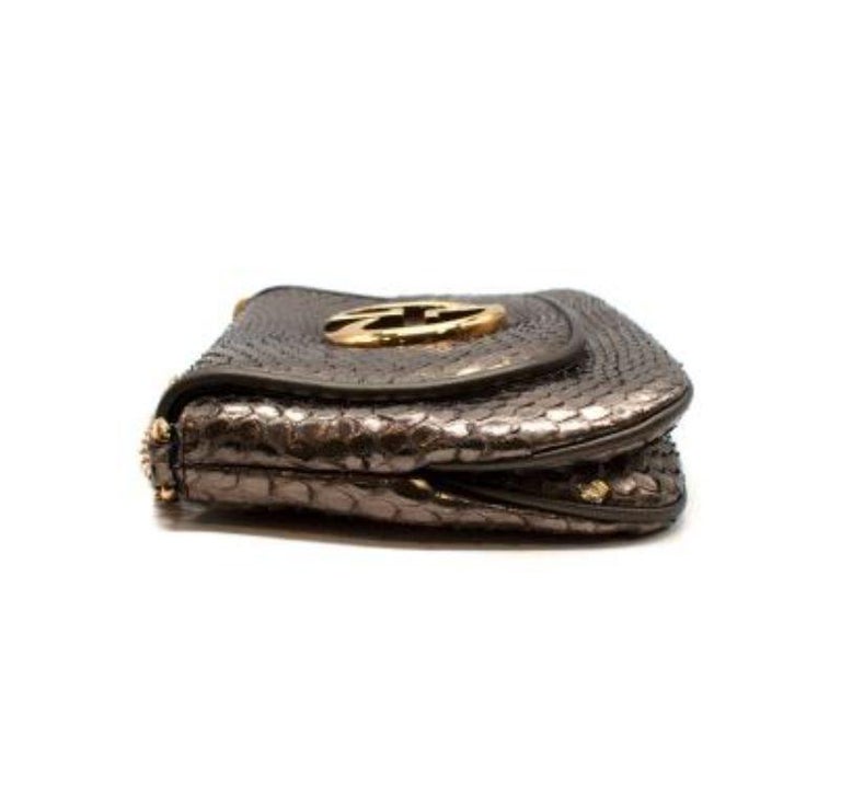 Gucci Small Snakeskin 1973 Crossbody Bag For Sale at 1stDibs