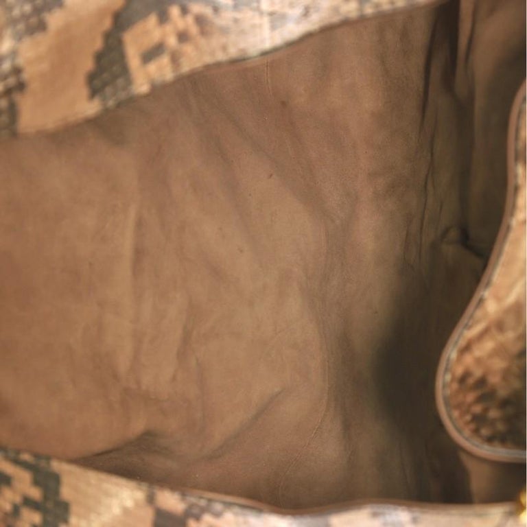 Gucci Soft Stirrup Tote Python Large at 1stDibs