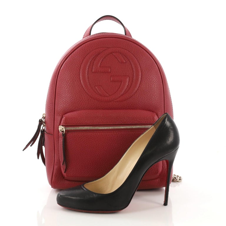 Gucci Soho Chain Backpack Leather at 1stDibs