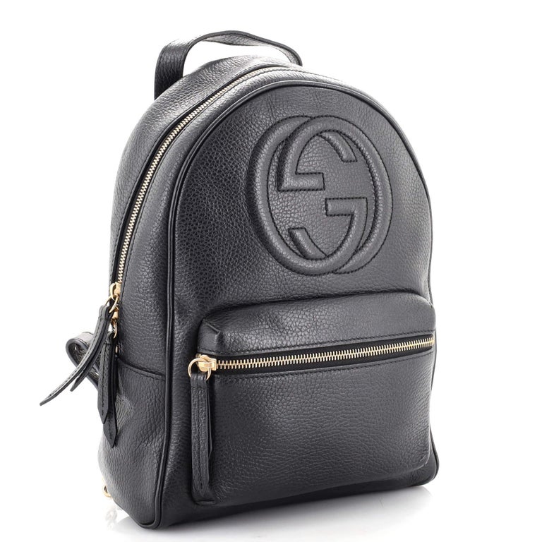 Gucci Soho Chain Backpack Leather For Sale at 1stDibs