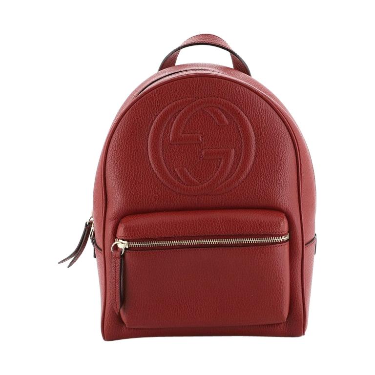 Gucci Soho Chain Backpack Leather at 1stDibs