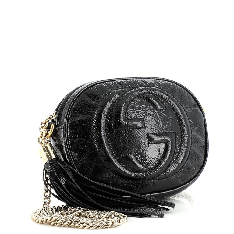 Gucci Soho Chain Bag Patent Mini For Sale at 1stDibs