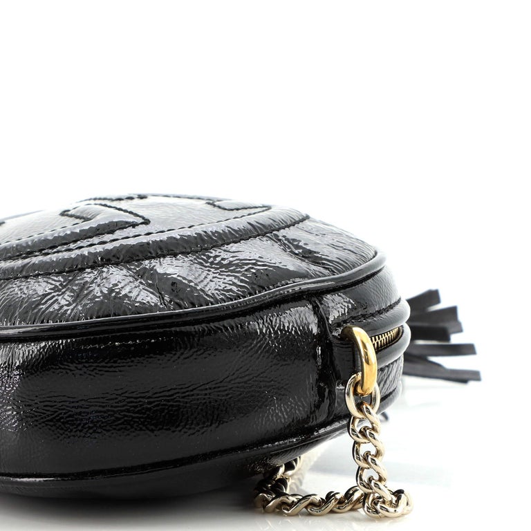 Gucci Soho Chain Bag Patent Mini For Sale at 1stDibs