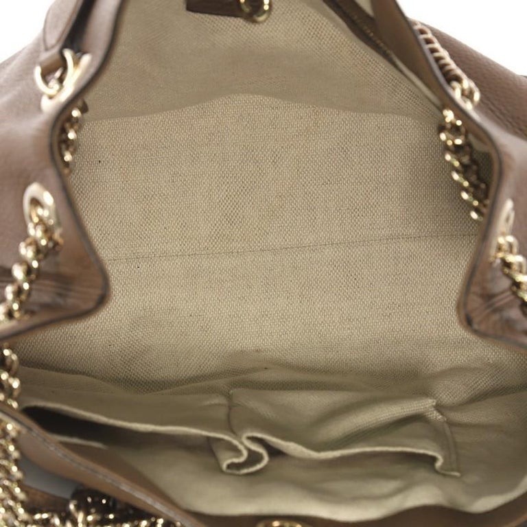 Gucci Soho Chain Strap Shoulder Bag Leather Medium at 1stDibs
