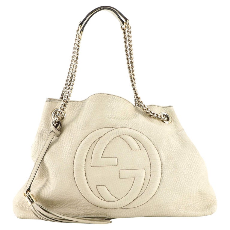 Gucci Soho Chain Strap Shoulder Bag Leather Medium For Sale at 1stDibs
