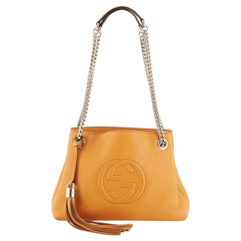 Gucci Soho Chain Strap Shoulder Bag Leather Mini at 1stDibs