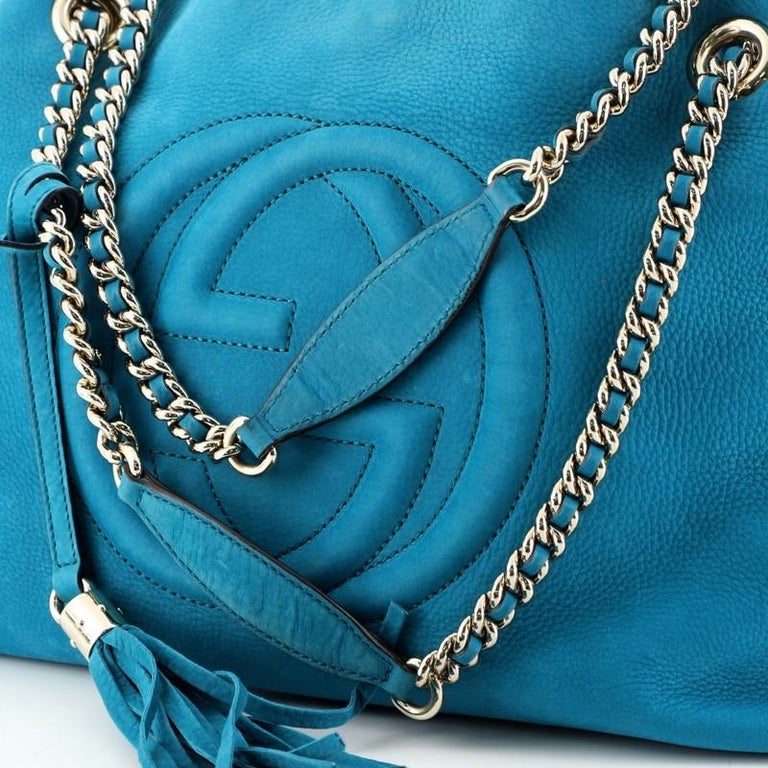 Gucci Soho Chain Strap Shoulder Bag Nubuck Medium at 1stDibs | gucci ...