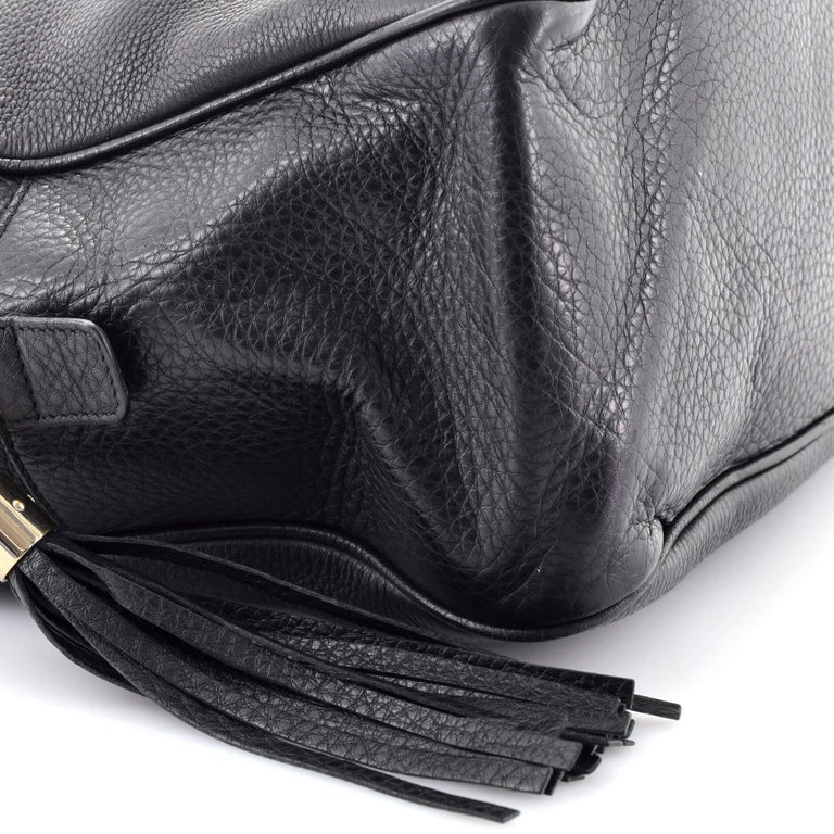 Gucci Soho Chain Zip Shoulder Bag Leather Medium For Sale at 1stDibs