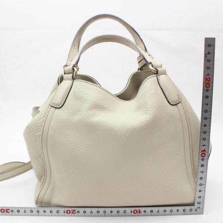 Gucci Soho Convertible Fringe Tassel 868948 Cream Leather Shoulder Bag ...