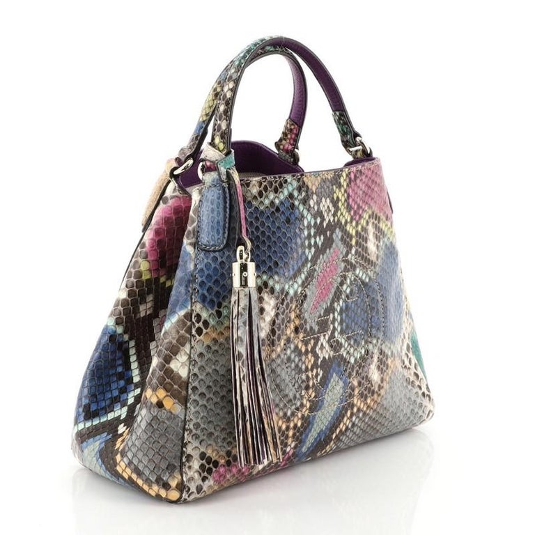 Gucci Soho Convertible Shoulder Bag Python Small at 1stDibs