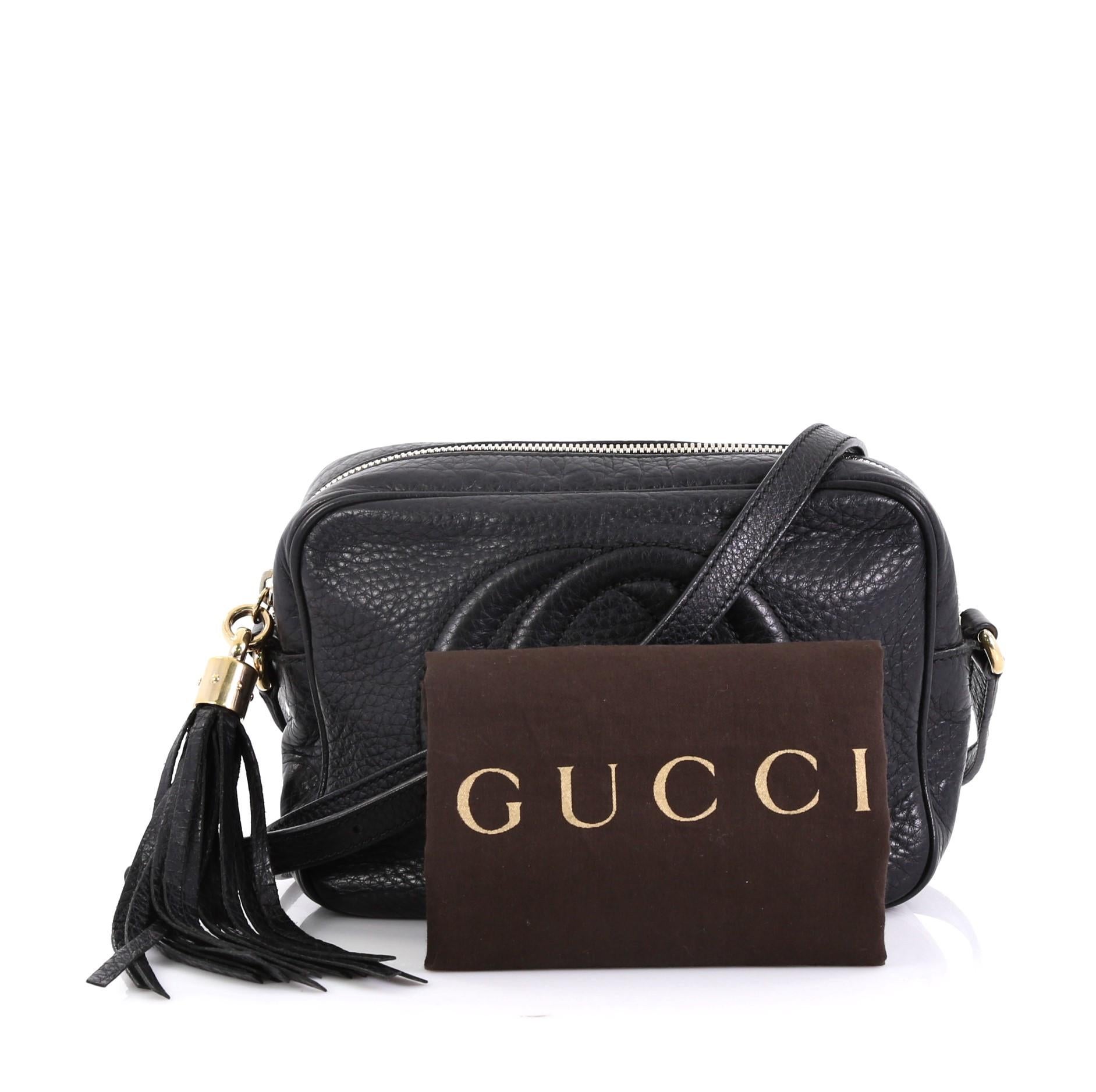 Gucci Soho Disco Crossbody Bag Leather Small at 1stDibs