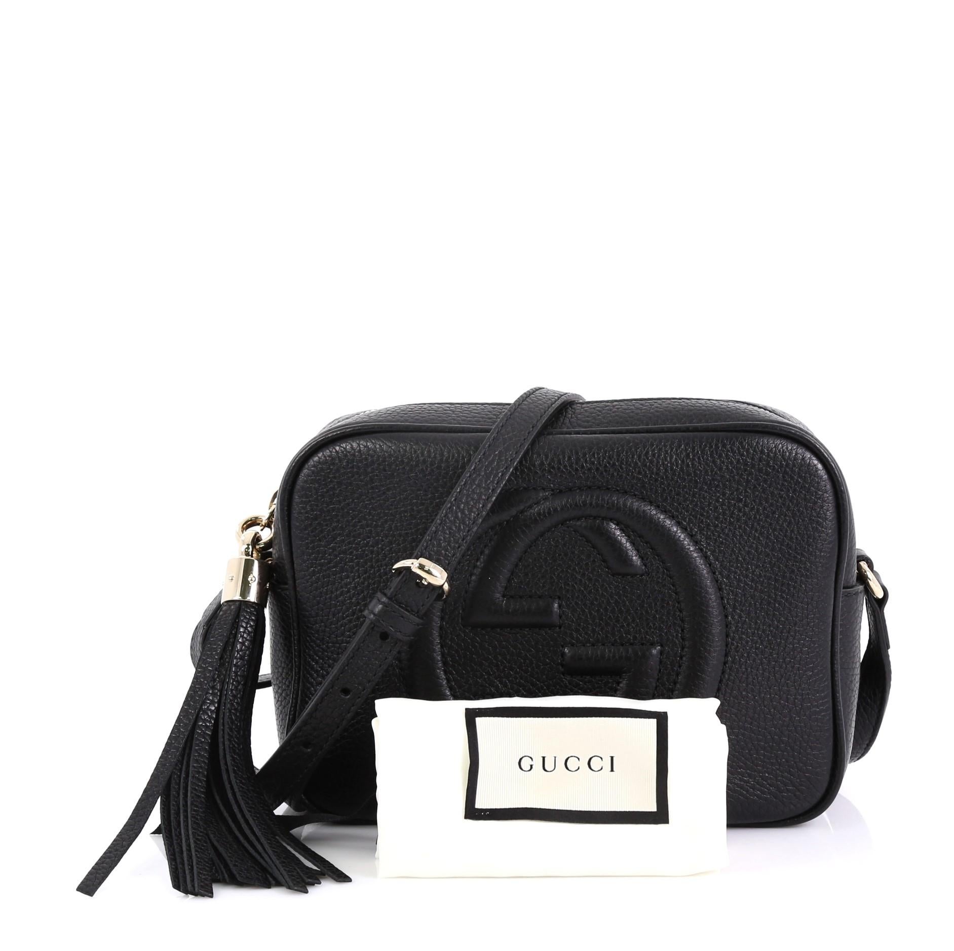 Gucci Soho Disco Crossbody Bag Leather Small at 1stDibs