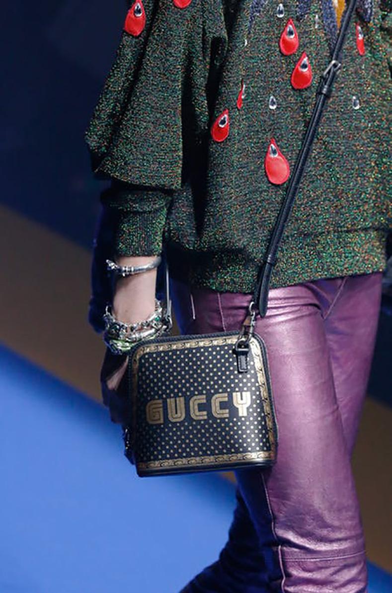 Gucci Spring 2018 Runway Guccy Mini Moon and Stars Crossbody Bag For ...