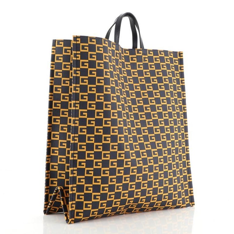 Gucci Square G Open Tote Printed Coated Canvas Large at 1stDibs