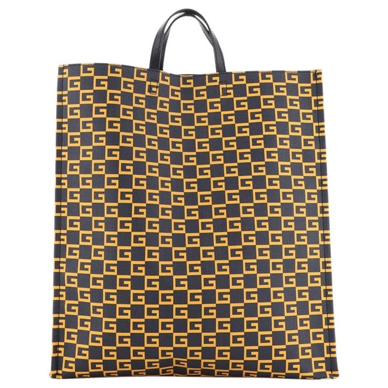 Gucci Square G Open Tote Printed Coated Canvas Large at 1stDibs