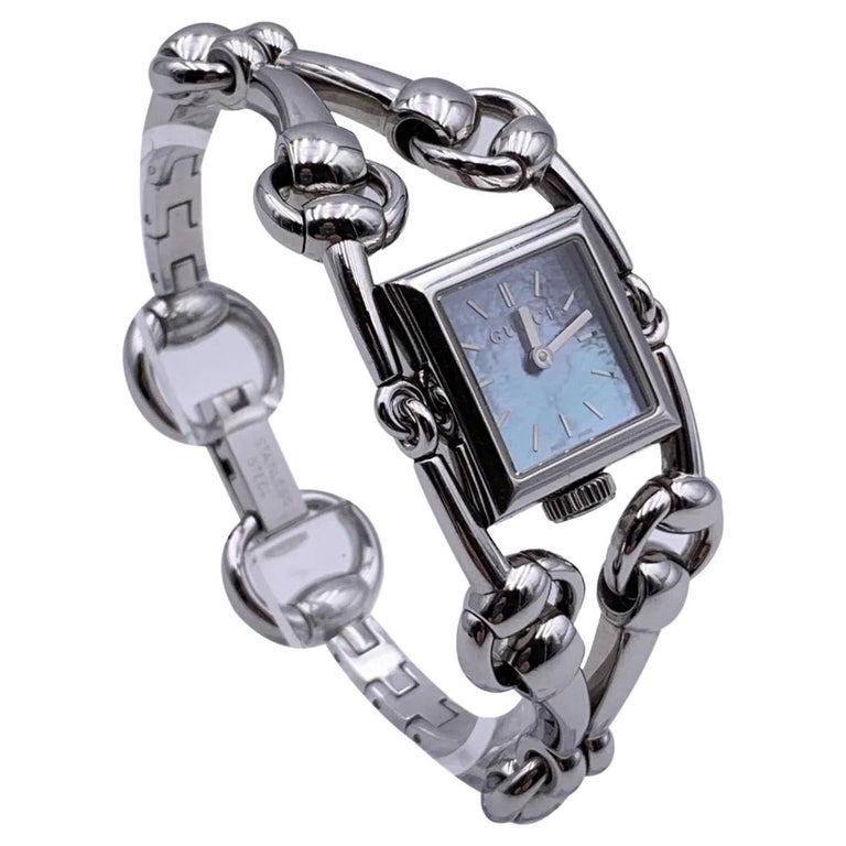 Gucci Stainless Steel Mod 116.5 Signoria Horsebit Wrist Watch For Sale ...