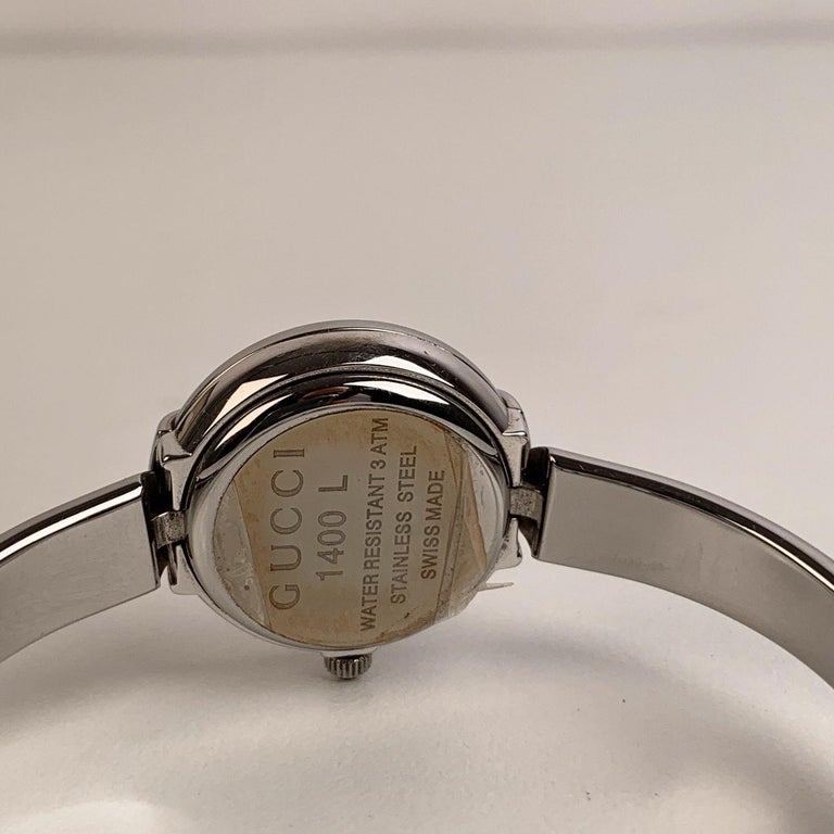 Gucci Stainless Steel Wrist Watch Mod 1400L Quartz Wrist Watch Black ...