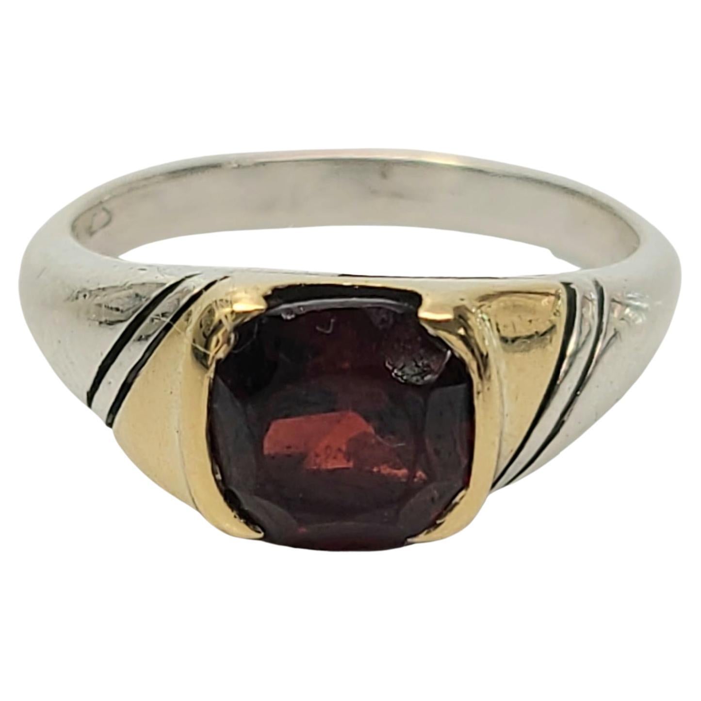 Southwestern Kenny B Bracken Sterling Silver Red Jasper Ring For Sale ...