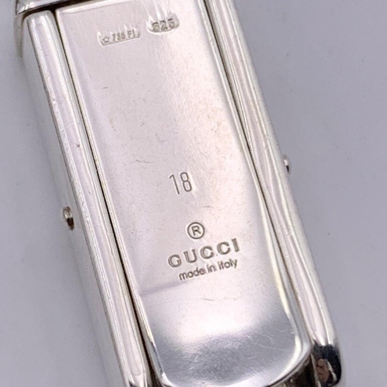 Gucci Sterling Silver Gourmette Chain Unisex Bracelet For Sale at 1stDibs