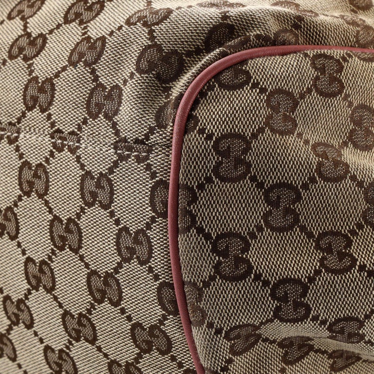 Gucci Sukey Boston Bag GG Canvas For Sale at 1stDibs