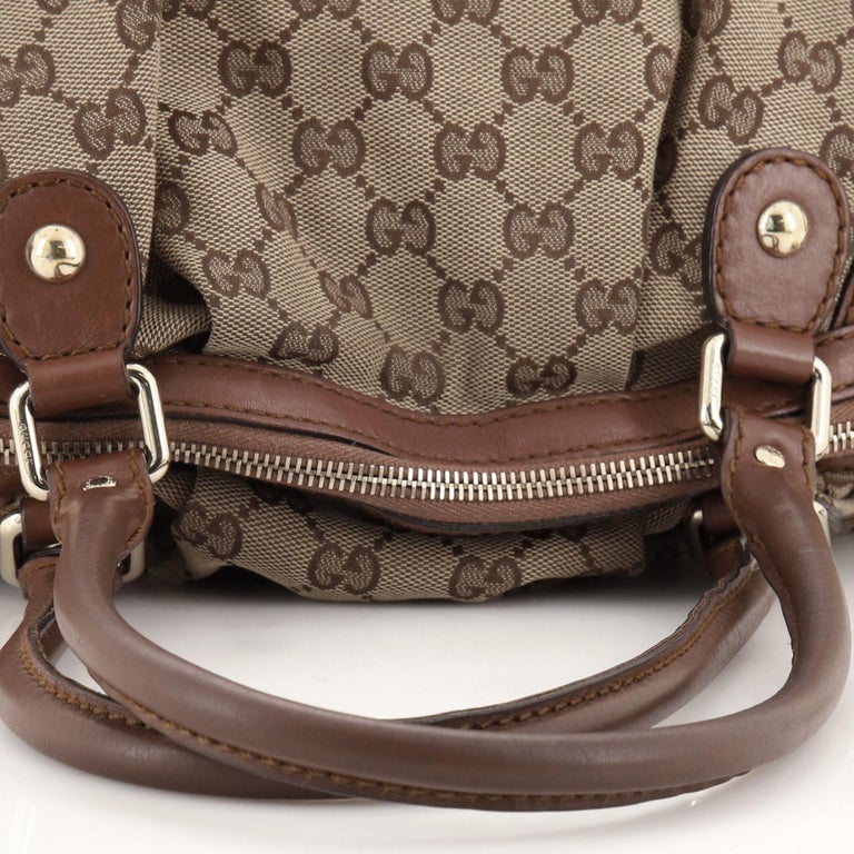 Gucci Sukey Boston Bag GG Canvas at 1stDibs