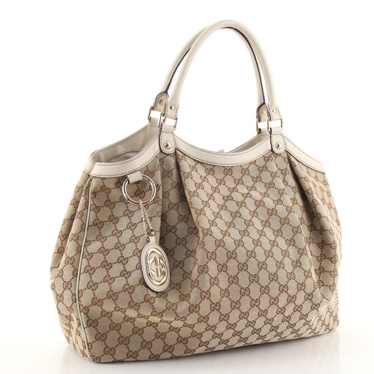 Gucci Sukey Tote GG Canvas Large at 1stDibs