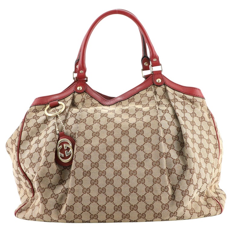 Gucci Sukey Tote GG Canvas Large For Sale at 1stDibs