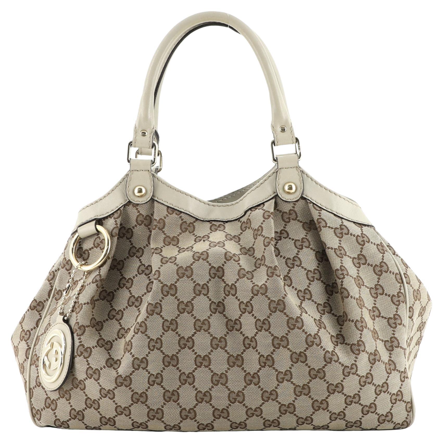 Gucci Model: Sukey Tote GG Canvas Medium For Sale at 1stDibs