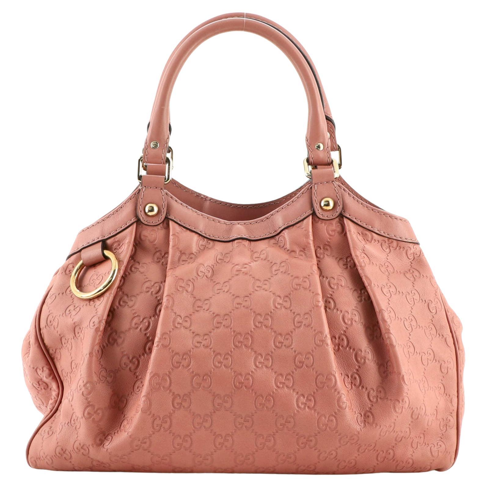 Gucci Pink Guccissima Leather Large Emily Chain Shoulder Bag at 1stDibs
