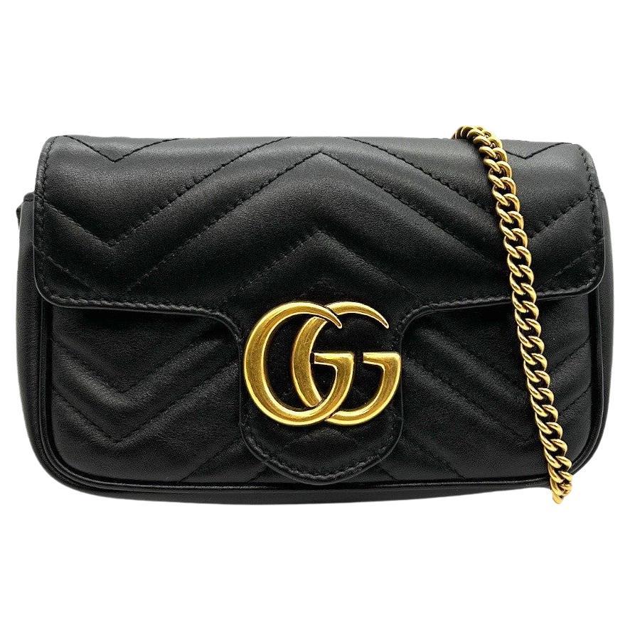 Gucci Super Mini GG Marmont Matelassé Bag For Sale at 1stDibs