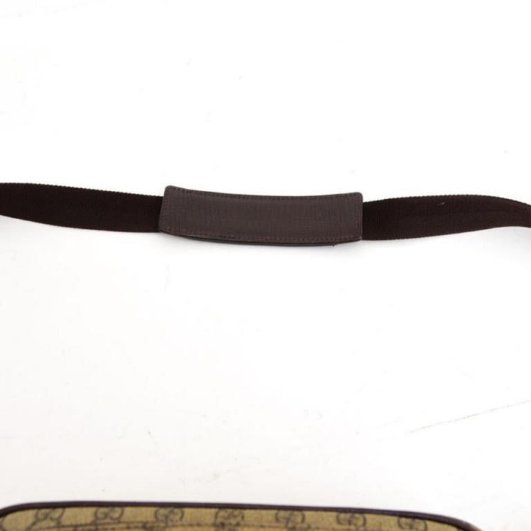 Gucci Supreme Gg Monogram Camera 232187 Brown Coated Canvas Cross Body ...