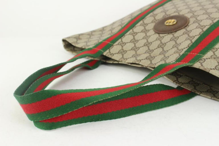 Gucci Supreme GG Monogram Web Tote 1119g52 For Sale at 1stDibs